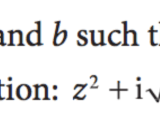 Solving Equation Involving Complex Numbers Mathematics Stack Exchange
