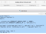 Say Hello World In Openshift With Node Js Stack Overflow