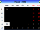 Css Qt Designer Showing Black Calendar Widget Stack Overflow