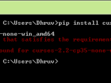Python How To Install Curses In Anaconda For Windows 7 Stack Overflow