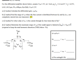 Transistors Differential Amplifier Exam Problem Electrical