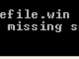 Gnu Make Makefile Win 1 Missing Separator Stop Stack Overflow