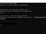 Windows Azure Ftp Login Via Command Line Batch File Fails Stack