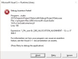 C Visual Studio Debug Assertion Failed Stack Overflow