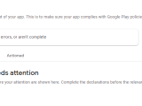 Java 1 Declaration Needs Attention Google Play Console Stack Overflow