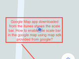 Is There Any Option In Google Map Sdk To Display The Scale Bar Option