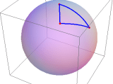 Plotting Triangle Mapped On A Sphere In Mathbb R 3 Mathematica
