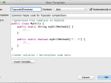 Can I Use Eclipse Templates To Insert Methods And Also Call Them