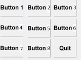 Python Tkinter Making A Button Panel Contained In A Class Stack
