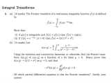 Integral Transforms Fourier Inverse Convolution Problem Mathematics