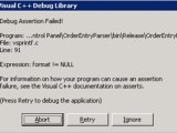 Debug Assertion Failed C Exception In A C Application Stack Overflow