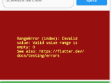 Sql Flutter Rangeerror Index Invalid Value Range Is Empty