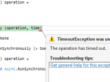Exception F Can T Catch Timeoutexception Stack Overflow