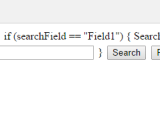 Javascript Creating A Text And Dropdown List Search Functionality