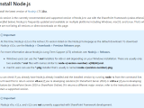 Node Js Node Js And Npm Installtion For Spfx Sharepoint Webpart