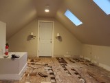 Flooring Finishing Attic Floor Joists Blocking Insulation Home