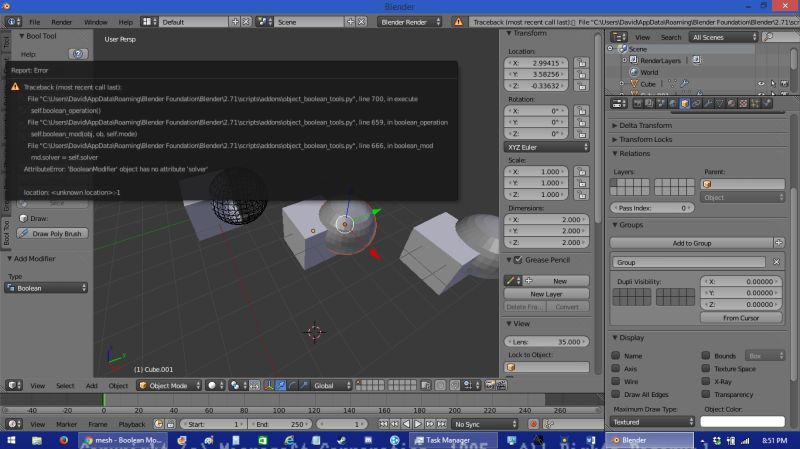 Modifiers Bool Tools Difference Problems Multiple Objects Blender - Geometric Art Collection - Full HD Quality