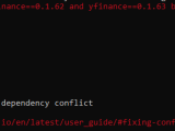 Python Pip Install Yfinance Conflicting Dependencies Stack Overflow