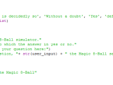Python Magic 8 Ball Using Functions Stack Overflow