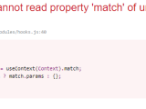 Reactjs Cannot Read Property Match Of Undefined At Useparams