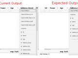 Angularjs Ui Grid Hide Grid Menu Item Not All Only Export Button