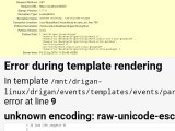 Python Python3 4 Django Ubuntu Unknown Encoding Raw Unicode