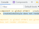 Javascript Createglobalstyle Does Not Render Children React Js