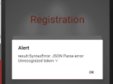 Android Result Syntax Error Json Parse Error Unrecognized Token