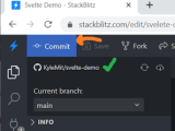 Stackblitz Commit Doesn T Seem To Update Github Stack Overflow
