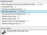 Net Sql Server Database Project Incompatible In Vs 2013 Stack Overflow
