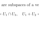 Subspaces Of Vector Spaces Linear Algebra Mathematics Stack Exchange