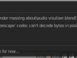 Python Audio Visualizer Script Error Blender Stack Exchange