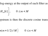 Speech Processing Understanding Mfcc Signal Processing Stack Exchange