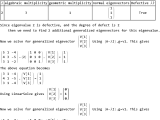 Eigenvalues Step By Step For Generalized Eigenvectors Mathematica