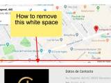 Css Remove White Space Below Google Map Iframe Inserted Stack