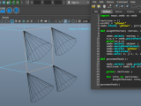 Scripting Snapping An Object To Another Object Vertex In Maya Over
