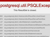 Postgresql Clojure Jdbc This Resultset Is Closed Stack Overflow