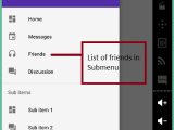 Submenu Android Studio Navigationdrawer Sub Items That Change On