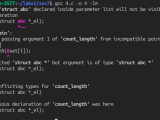 C Conflicting Types Error While Passing Pointer To The String As
