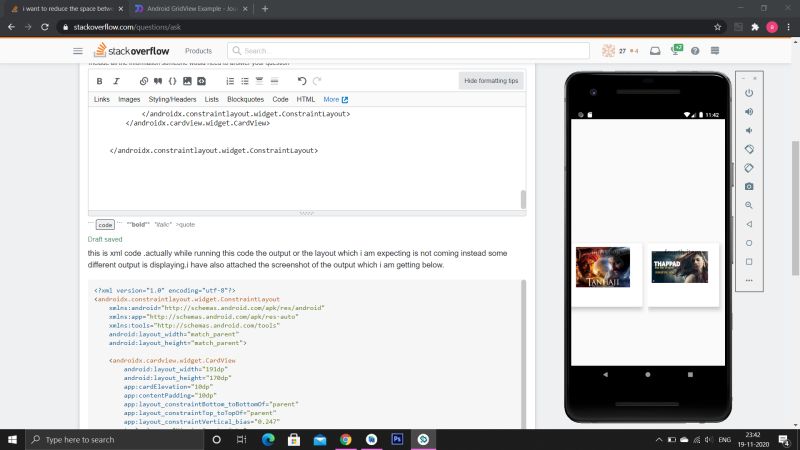 Android Unable To Remove Extra Space Between Cardview Items - High Resolution Dark Illustrations for Desktop