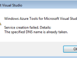 Visual Studio 2013 Azure Cloud Services Project Doesn T See Already