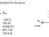 Transistor Amplifier Output Impedance Calculation