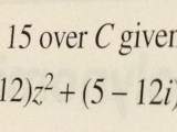 Factorising Complex Polynomial With Complex Coefficients Mathematics