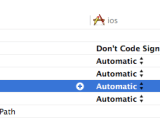 Ios Xcode Code Signing Identity Automatic Stack Overflow