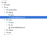 Android Can S Set Debug Androidmanifest Xml Stack Overflow