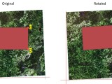 Rotate Shapefile Based On Raster Coordinates Using Python Geographic