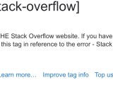 First Few Words Of The Stack Overflow Tag Wiki Are Cut Off In Tags