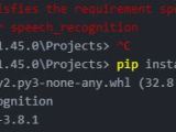Importerror No Module Named Speech Recognition In Python Idle