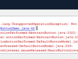Java Exception In Thread Awt Eventqueue 0 Unsupported Operation