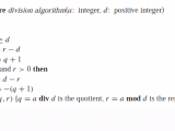 Algorithm To Compute A Div D And A Mod D Computer Science Stack Exchange